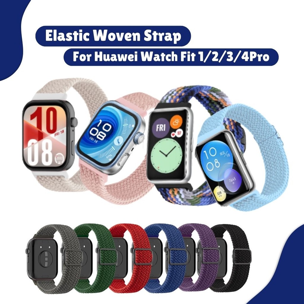 Jual Elastis Woven Strap For Huawei Watch Fit 1 Huawei Watch Fit 2 Huawei Watch Fit 3 Huawei ...