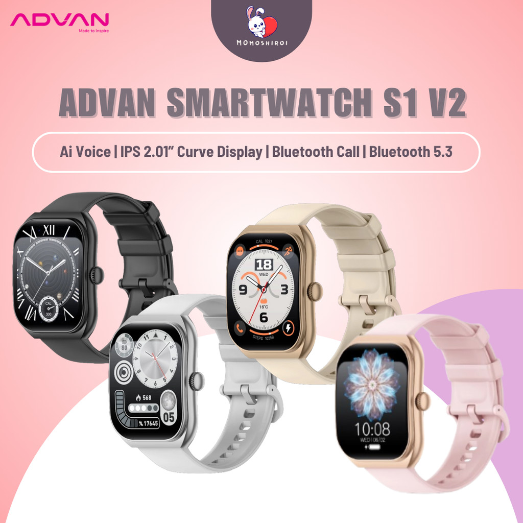 Jual ADVAN Smartwatch S1 V2 | Ai Voice | IPS 2.01” Curve Display ...
