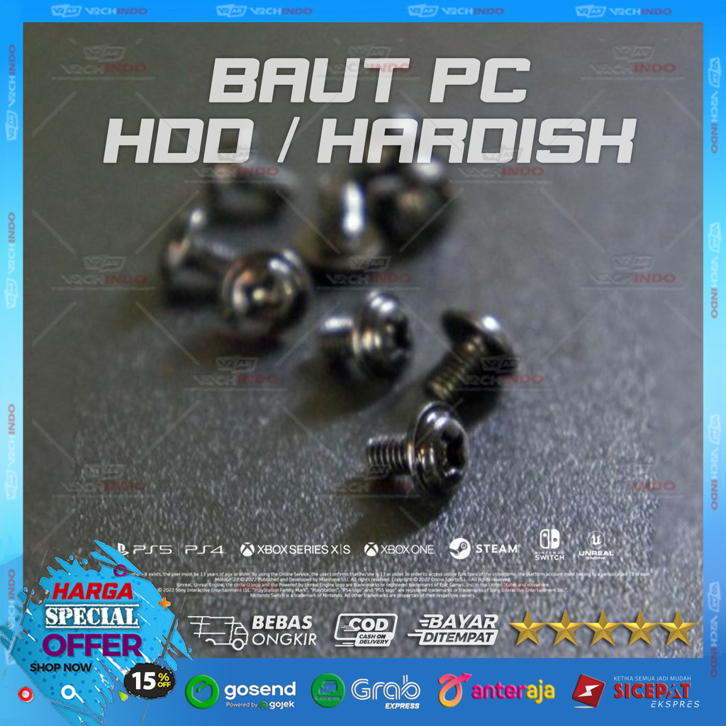 Jual Baut Baud Sekrup Screw Hardisk / Harddisk / HDD / SSD Desktop PC ...