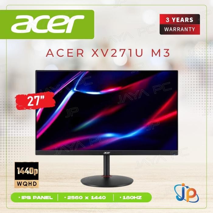 Jual Monitor Acer Nitro LED IPS XV271U M3 - WQHD 27" Inch | Shopee ...