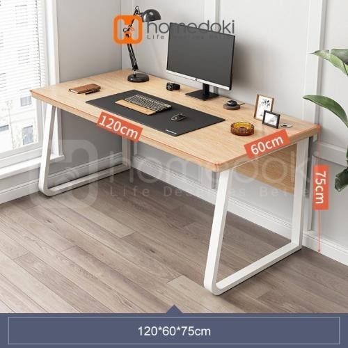 Jual Homedoki Meja Kerja/ Meja Kantor/ Meja Belajar/ Office Table/ Meja Kayu Minimalis | Shopee ...