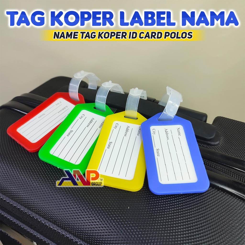 Jual ANP88 Tag Koper Label Nama / Luggage Tag Gantungan Koper Tas ...