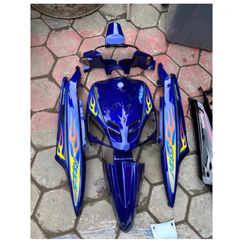 Jual Body Set Halus Mio Lama Old Warna Biru Set Stirping Paket Body Mio ...