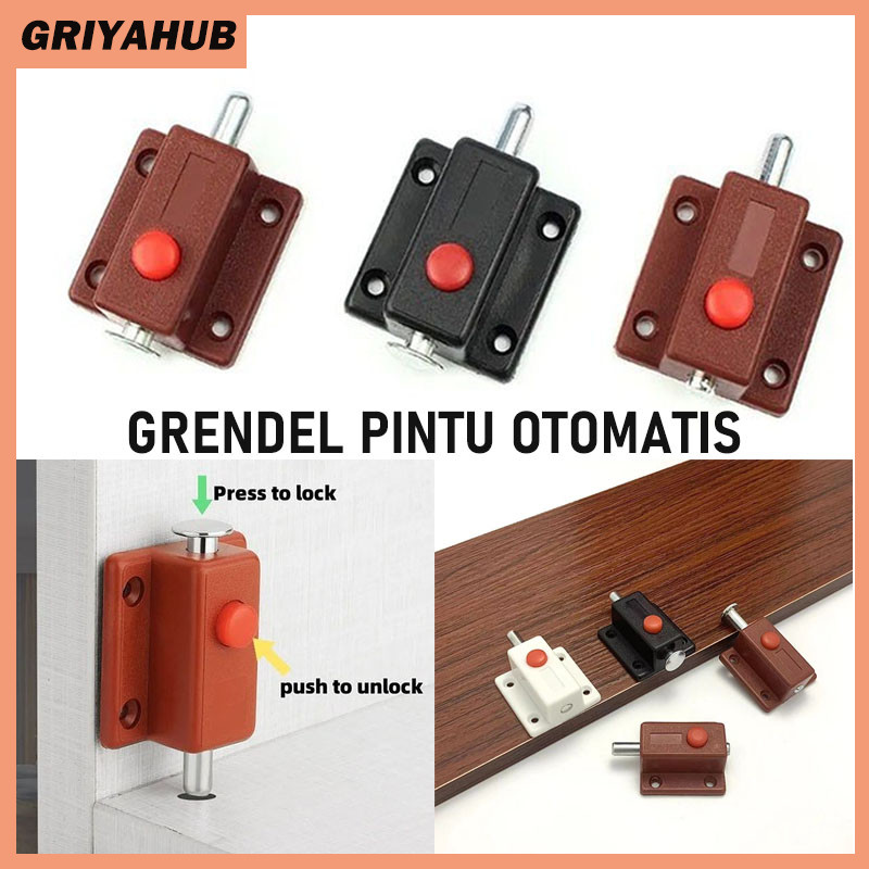 Jual 5PCS Grendel Otomatis Slot Pintu Otomatis/Grendel Tekan Pencet ...