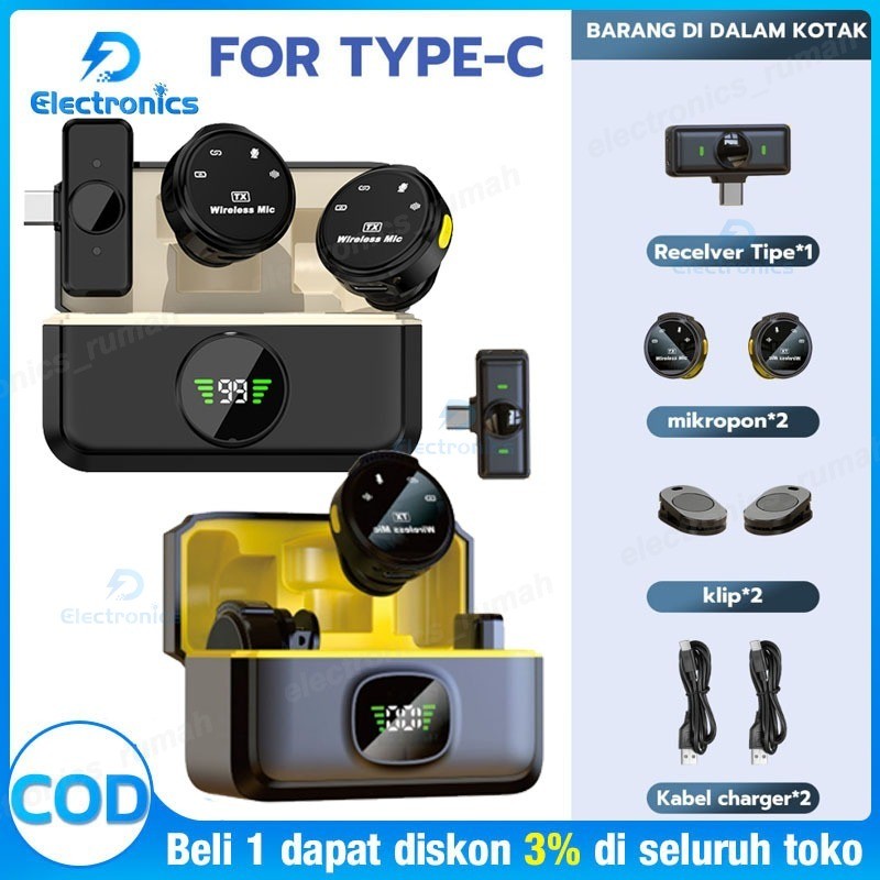 Jual TNW A28 Wireless Microphone Magnetic Clip On Mic Lavalier ...
