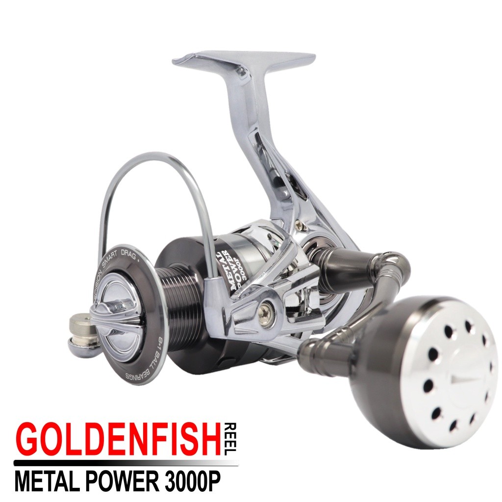 Jual REEL POWER HANDLE GOLDENFISH METAL POWER 8+1B.BEARING( BODY METAL ...