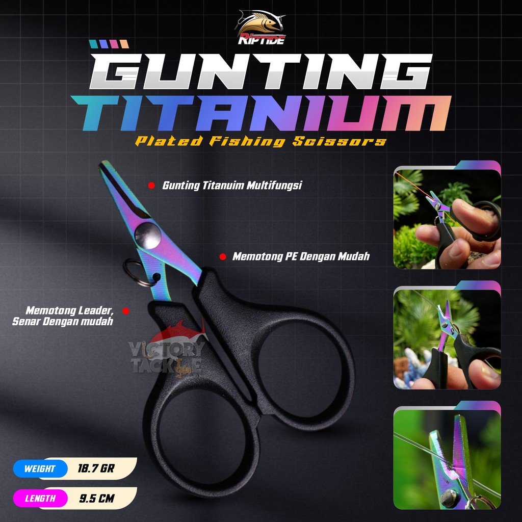 Jual RIPTIDE Fishing Scissor PE Line Braided Gunting Senar Pe Kecil ...