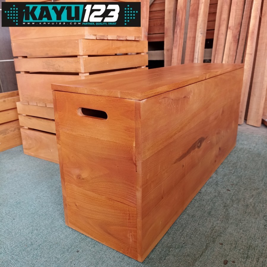 Jual Wooden Crate 90x25x40 cm Kotak Kayu Box Kayu Peti Kayu Tempat ...