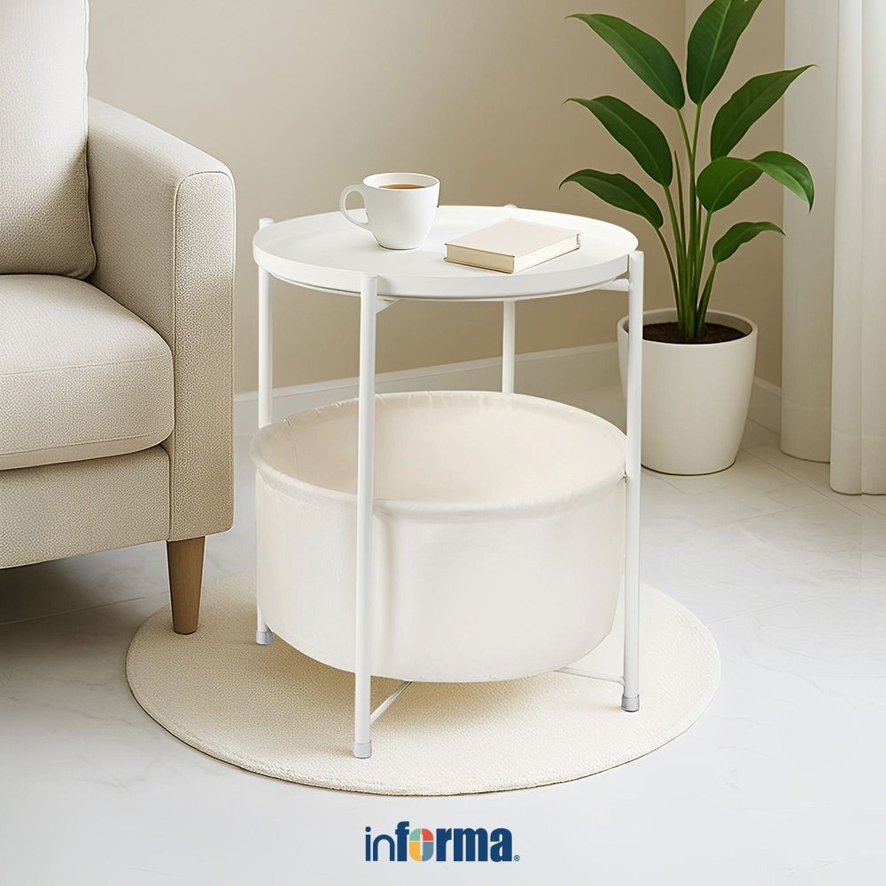 Jual Informa Nolan Meja Sisi Round End Table Meja Kecil Aesthetic Meja ...