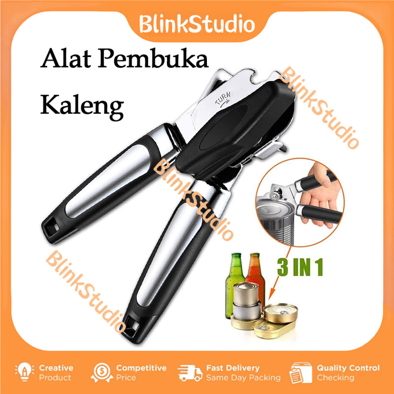 Jual 3 In1 Alat Pembuka Kaleng Stainless Steel/Pembuka Kaleng & Botol ...