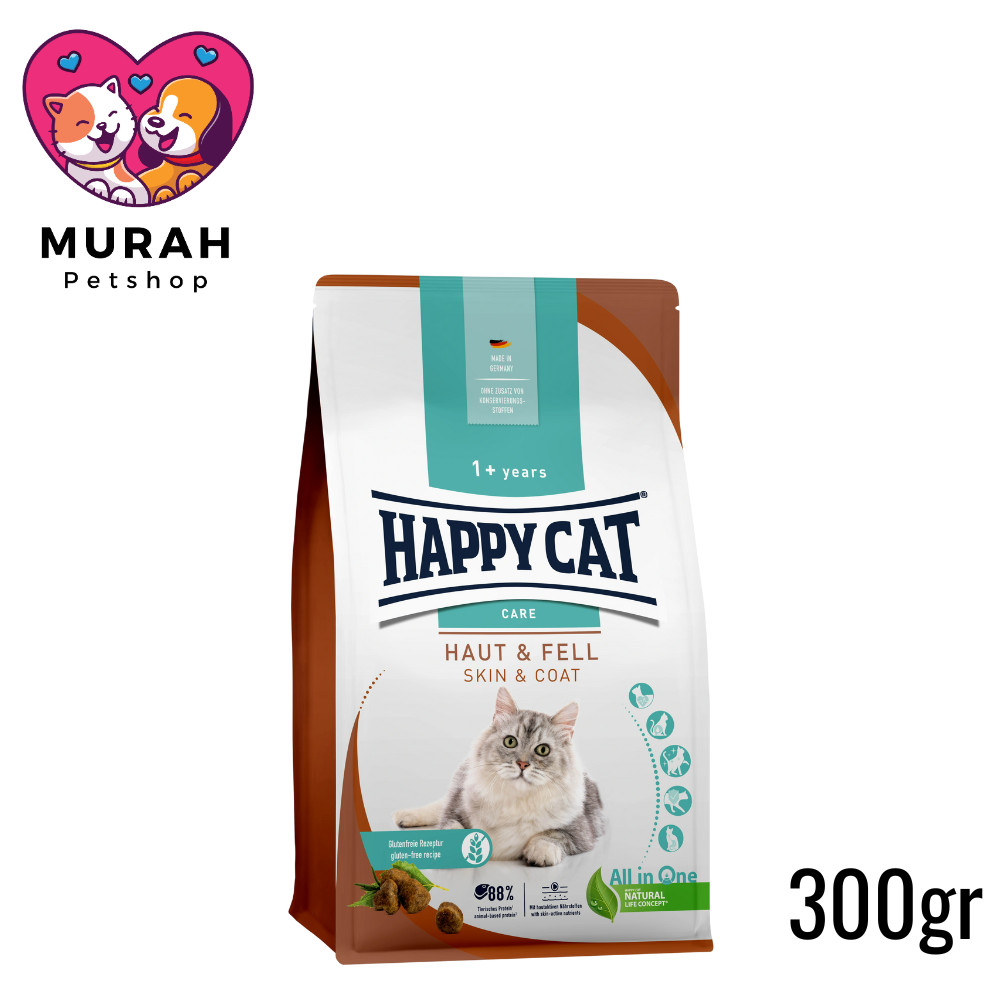 Jual HAPPY CAT Sensitive Skin & Coat 300gr Makanan Kering Kucing ...