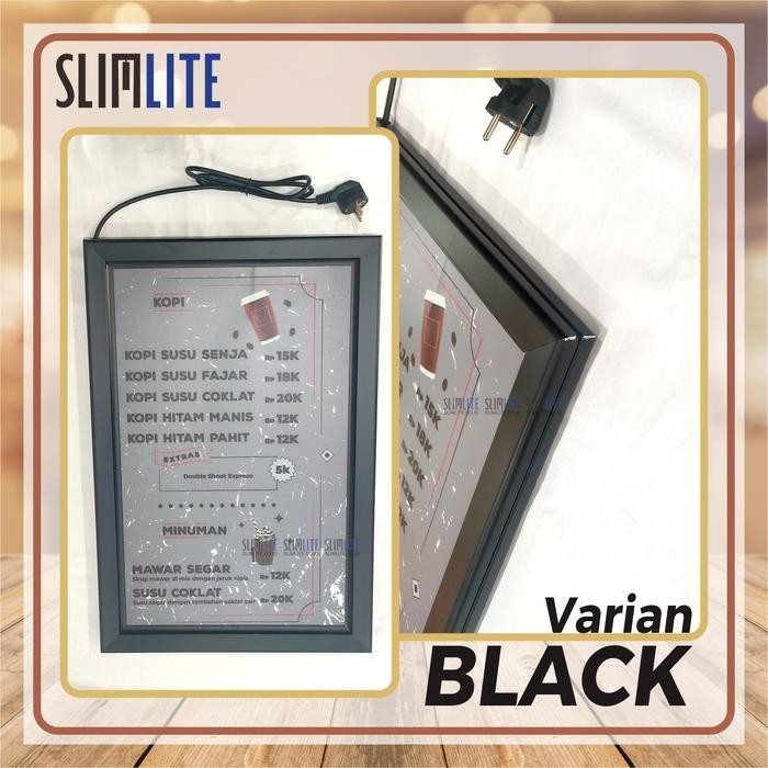 Jual Slimlite Snap Frame Light 60x80cm - Slim Neon Box Light Box Menu ...