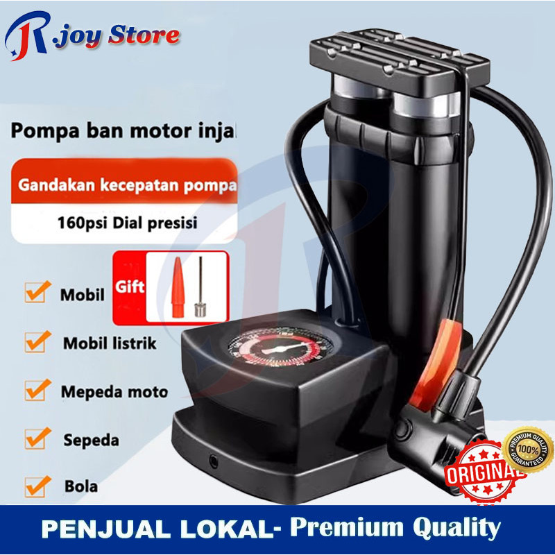 Jual R.joy - Life tool 160psi Pompa pompa ban motor injak pompa ban ...