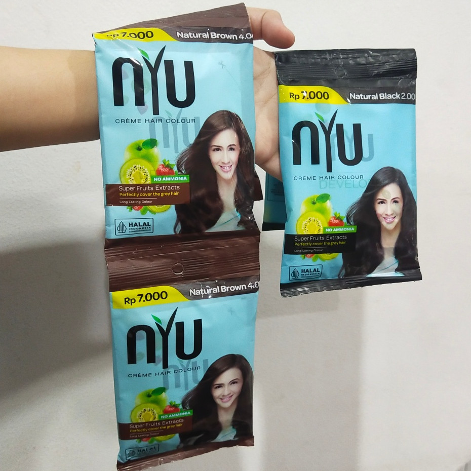Jual Nyu 20 GR Pewarna Rambut Sachet / Semir Rambut - NYU CREME HAIR ...