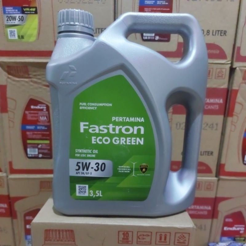 Jual Oli mesin FASTRON ECO GREEN SAE 5w-30 3.5 liter (GALON) | Shopee ...