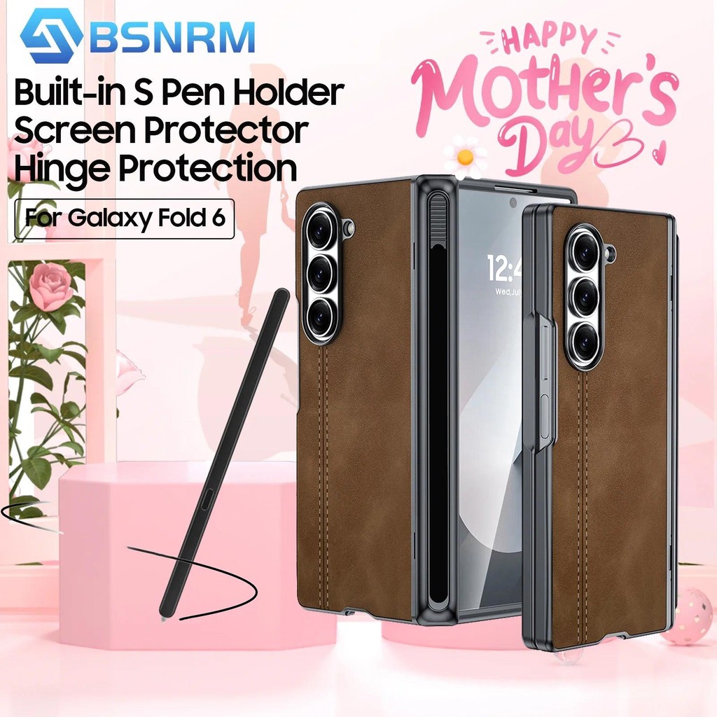 Jual For Samsung Galaxy Fold 6 Phone Case with Invisible S Pen Support ...