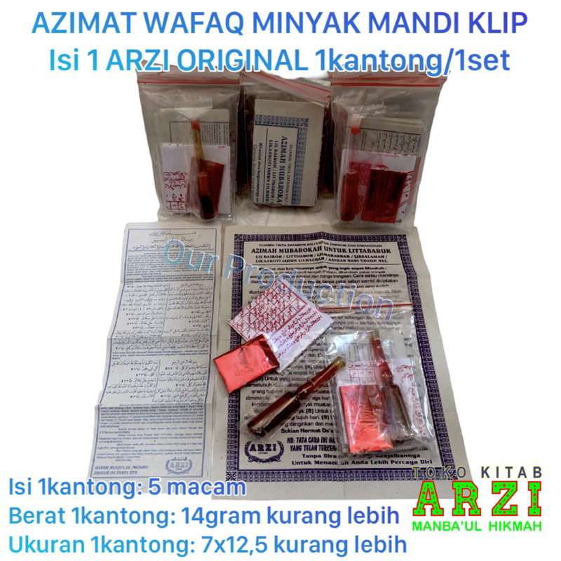 Jual Azm az wfq minyak mandi komplit kumplit arzi isi 1 1kantong ...