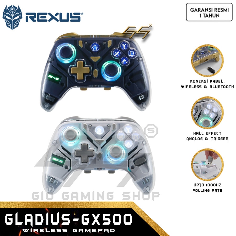 Jual REXUS Gladius GX500 GX-500 GX 500 Gamepad Bluetooth Joystick Gaming Controller | Shopee ...