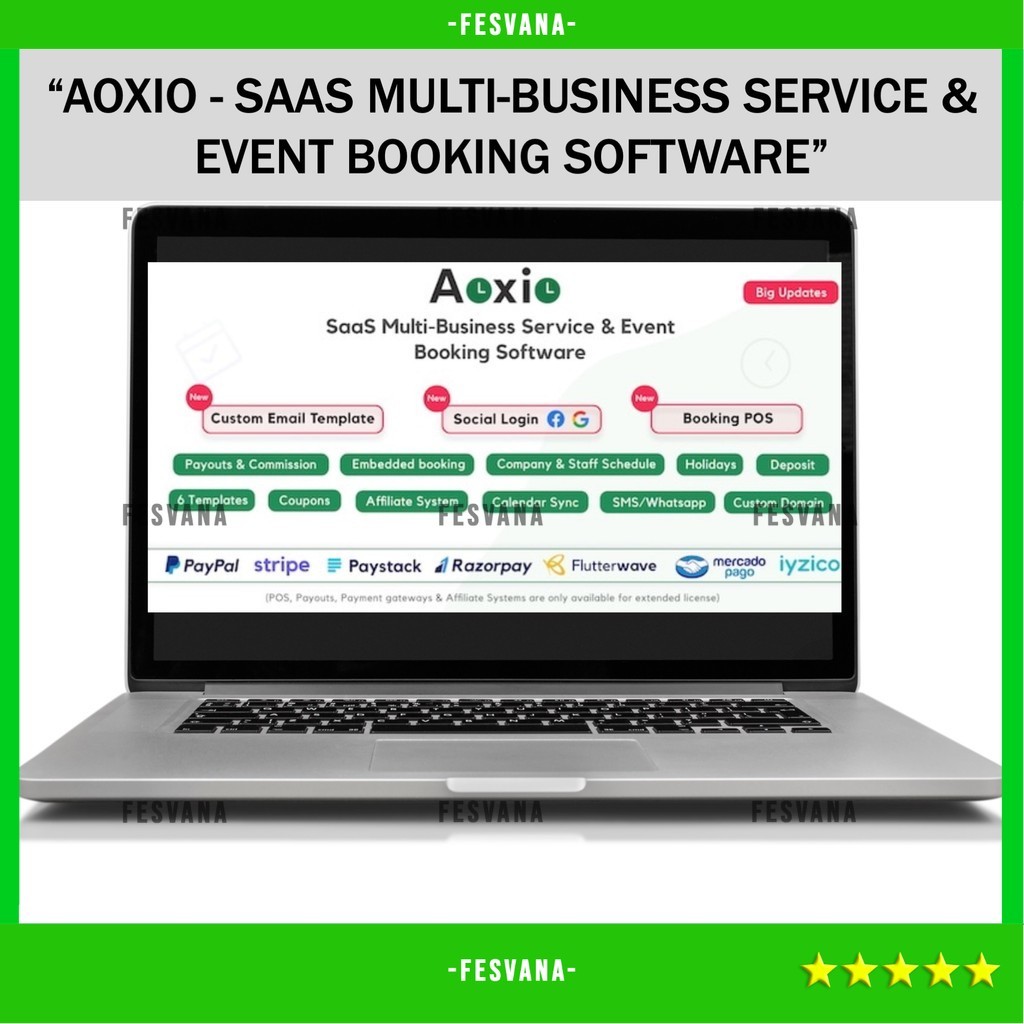 Jual SOURCE CODE APLIKASI WEB AOXIO - SAAS MULTI-BUSINESS SERVICE ...