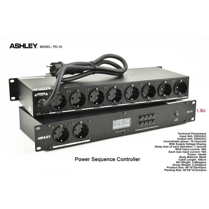 Jual power sequence ashley pd10 pd 10 original | Shopee Indonesia