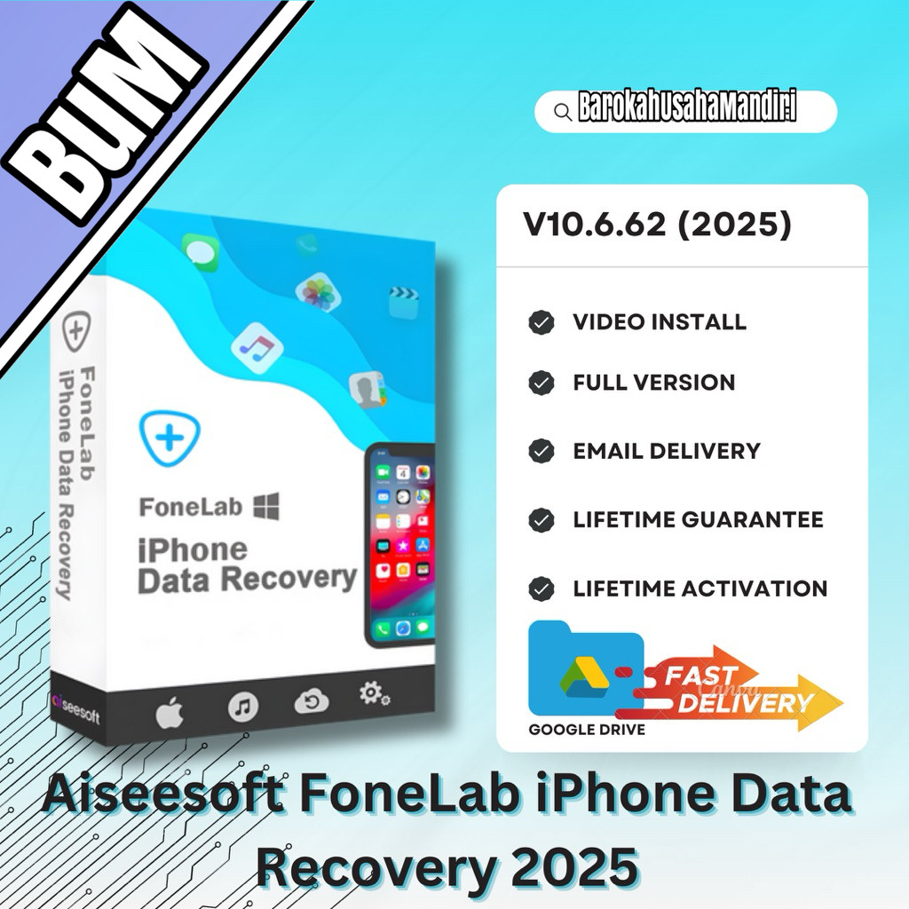 Jual Aiseesoft FoneLab iPhone Data Recovery 2025 v10.6.62 Full Version (Versi Terbaru) | Shopee ...