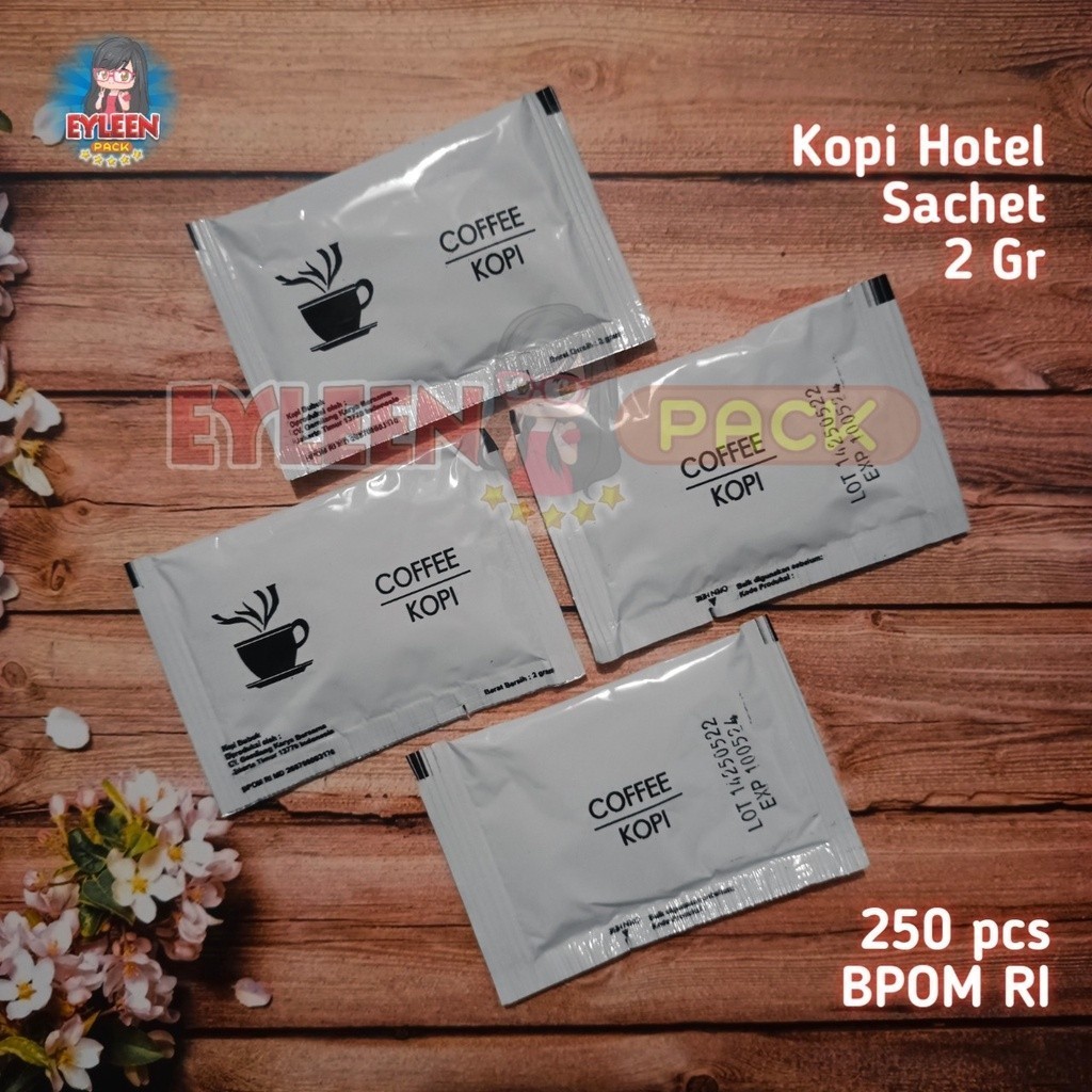 Jual Kopi Sachet Hotel 2 Gram isi 250 pcs Kopi Instan Coffee Sachet ...
