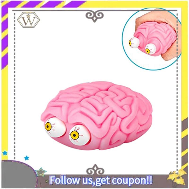 Jual Latest 2X Flippy Brain Squishy Eye Popping Squeeze Fidget Toys ...