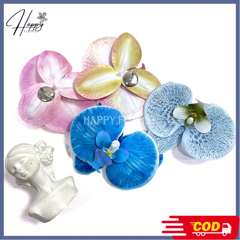Jual Bross Anggrek Latex / Pin Bunga Anggrek / Bross jilbab / Bros ...