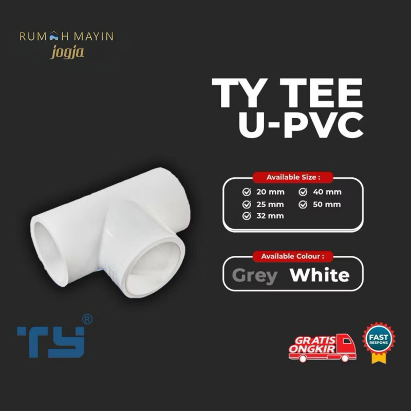 Jual TY Tee / T Pipa Pipe U – PVC by 3 Pawns | Shopee Indonesia