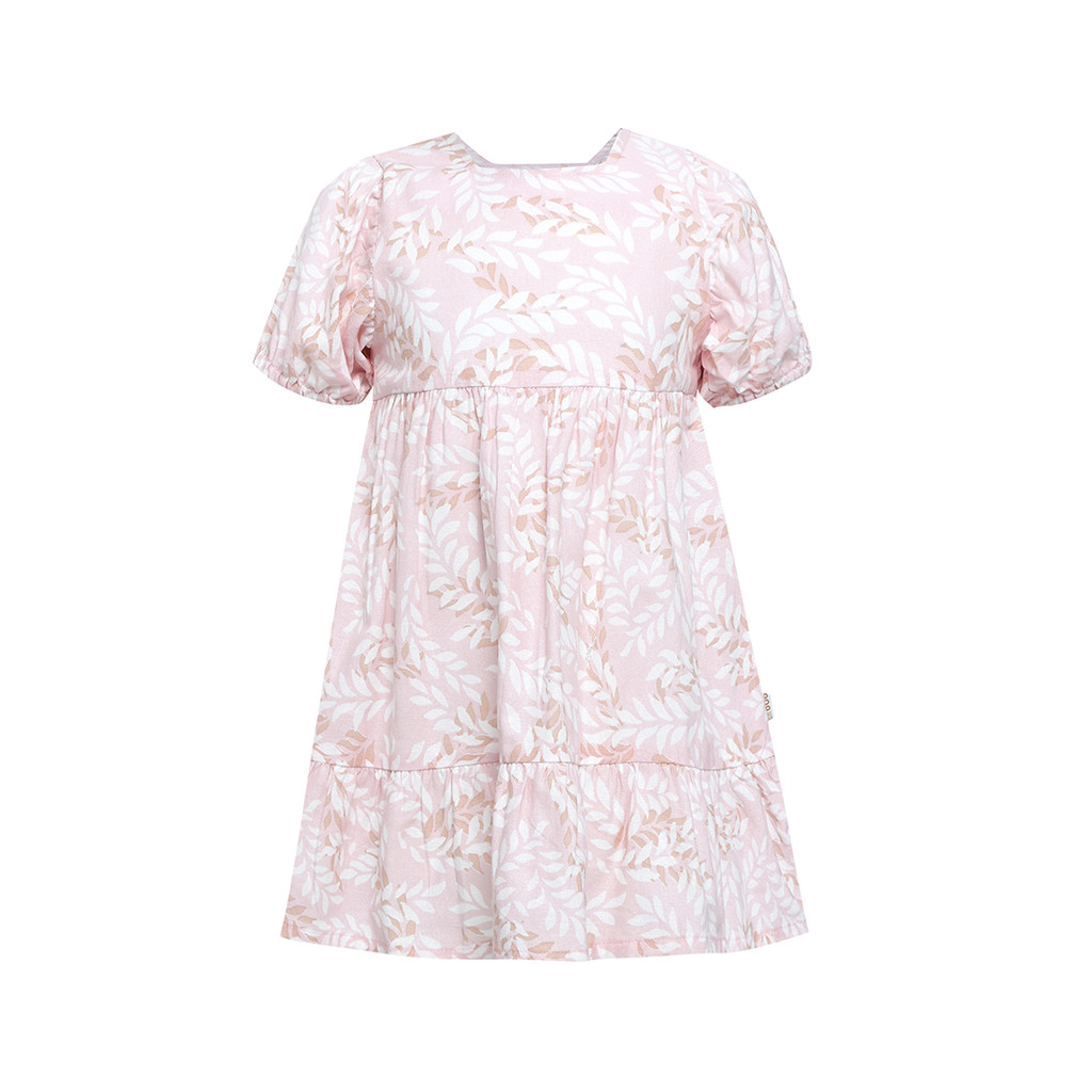 Jual Qna Girl Barbara Dress Pendek Anak Baby Pink Motif Flora | Shopee ...