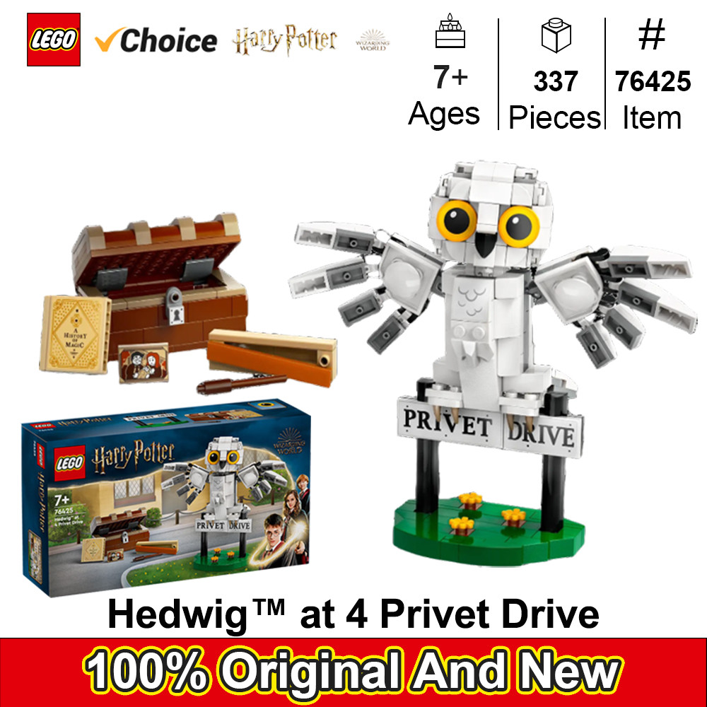 Jual LEGO 76425 Harry Potter Hedwig at 4 Privet Drive, Buildable ...