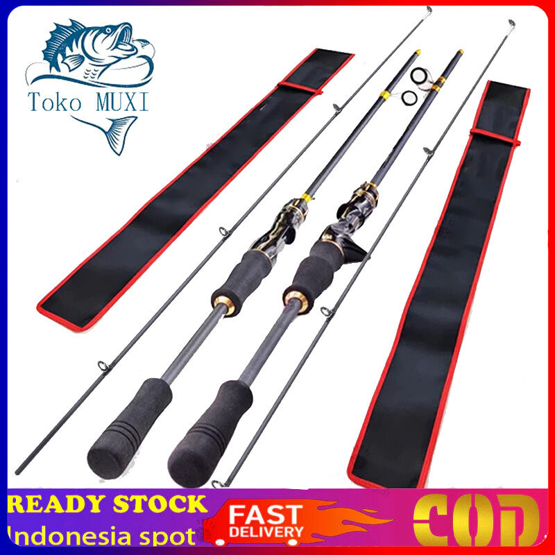 Jual 【COD】Joran Pancing 1.8M-2.1M Carbon Joran Baitcasting Portabel Joran Spinning Joran Pancing ...