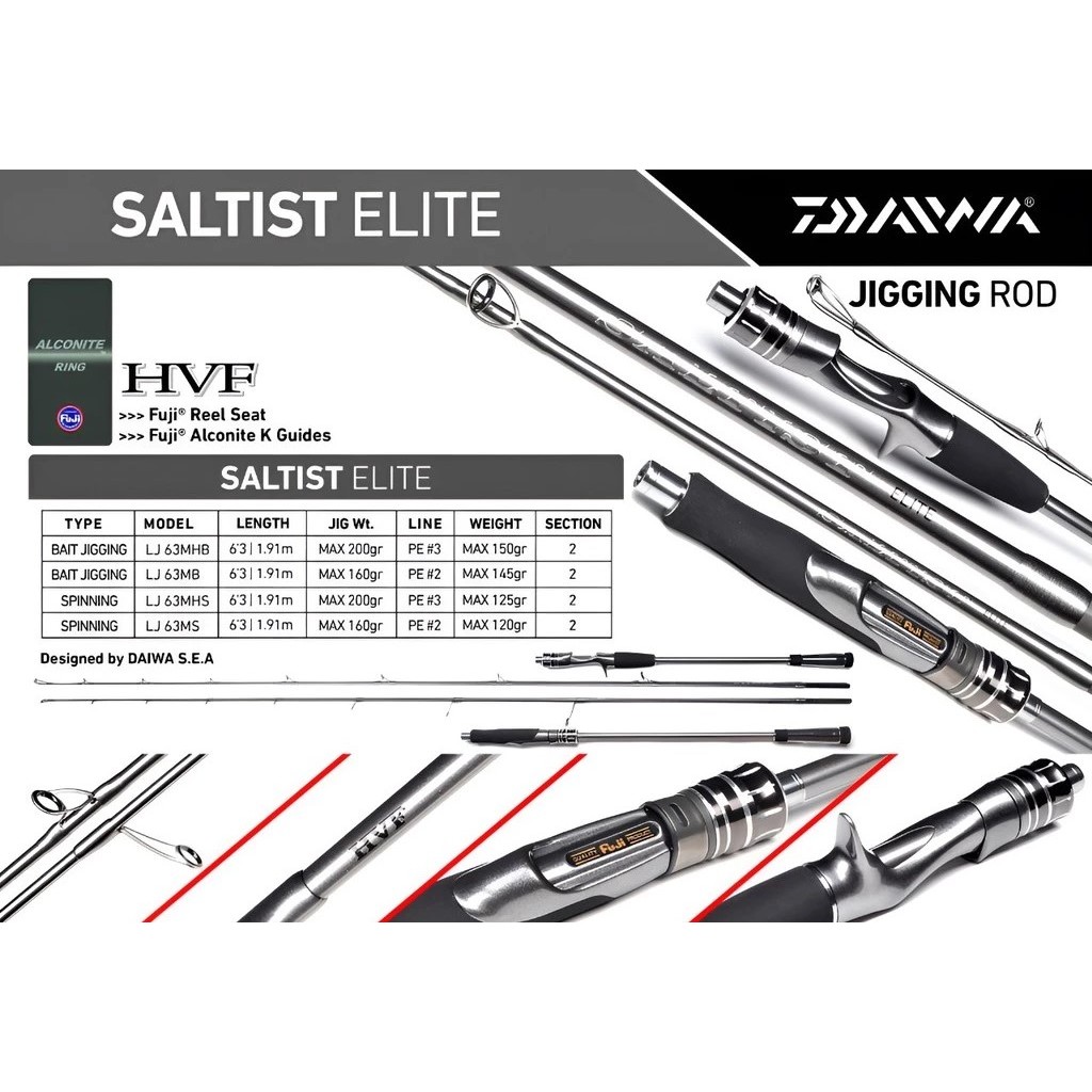 Jual JORAN DAIWA SALTIST ELITE LJ (LIGHT JIGGING) | Shopee Indonesia