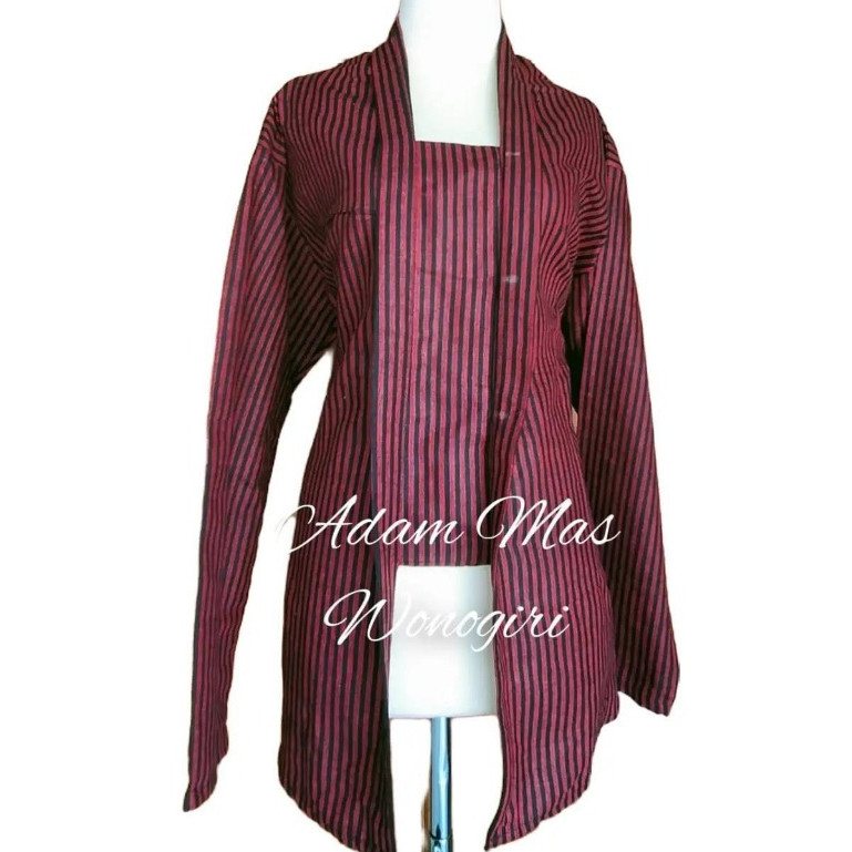 Jual VIRAL Baju Adat Jawa Surjan Lurik Kebaya Lurik Jawa Baju Kebaya Lurik Adat Jawa Solo Jogja ...