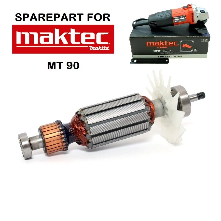 Jual (ORIGINAL) Sparepart Armature Mesin Gerinda Maktec MT90 / MT91A ...