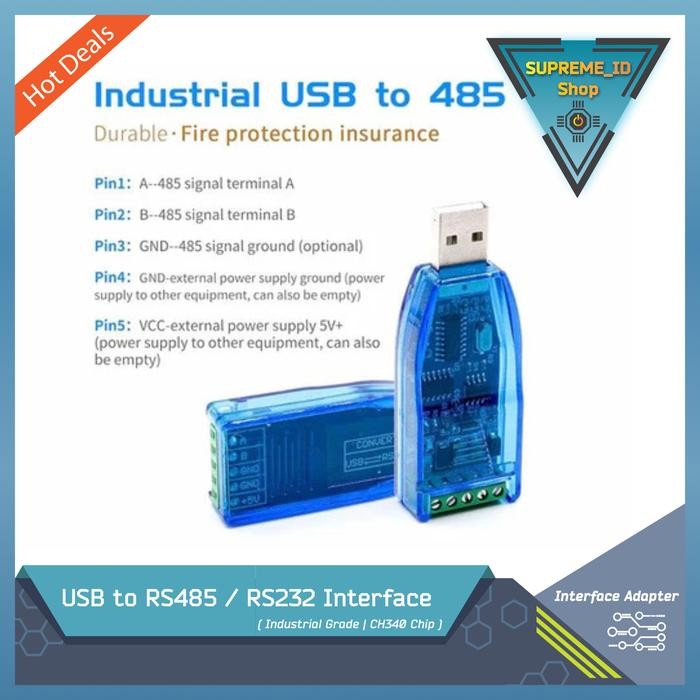 Jual Industrial-Grade USB to RS485 / RS232 Communication Module two-way ...
