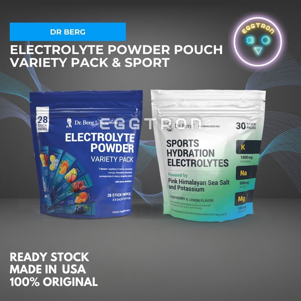 Jual Electrolyte Powder Sachet Dr Berg Sport Hydration Electrolytes ...