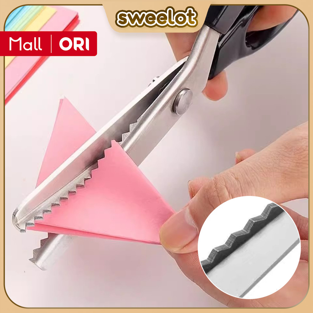 Jual Gunting Renda Bergelombang Penjahit Potong Kertas Kain Bahan ...