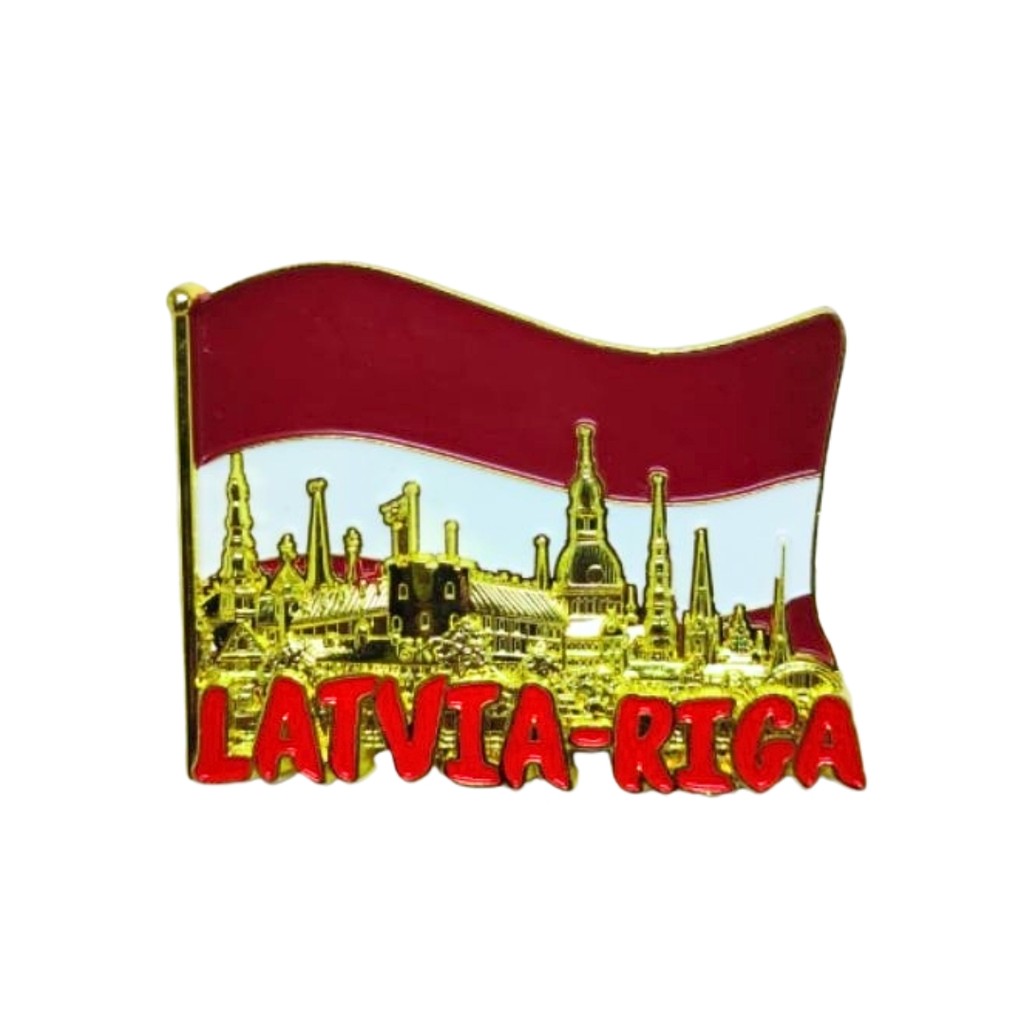 Jual Souvenir magnet kulkas bendera Latvia Riga oleh oleh negara Eropa ...