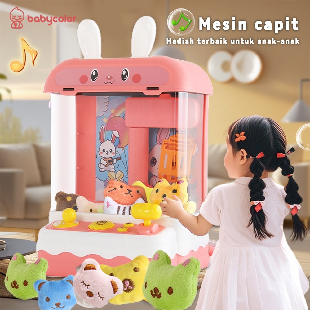 Jual BABYCOLOR Claw Machine Mini / Mesin Capit Boneka Mini Seperti Time Zone Dengan Musik Dan ...