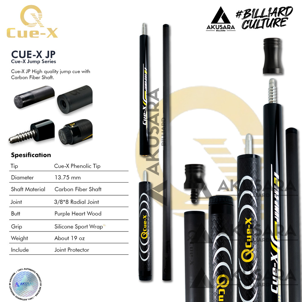 Jual Cue-X HQ-JP Jump Cue Carbon Stik Billiard | Shopee Indonesia