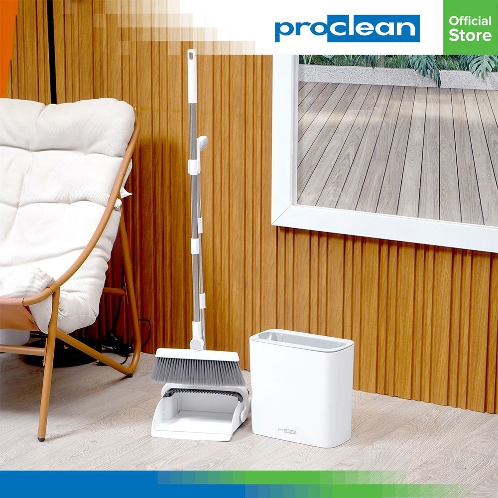 Jual Proclean Set Sapu & Pengki Dengan Tempat Sampah - Putih Floor ...