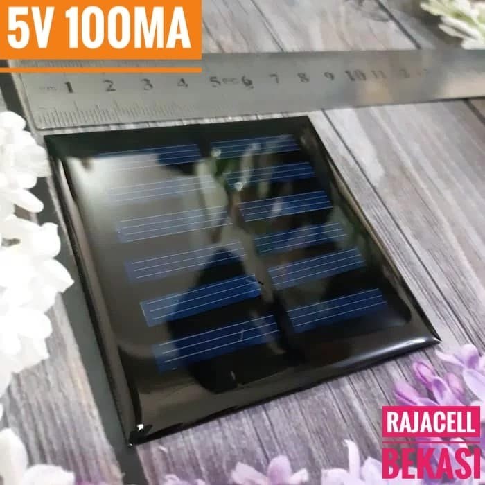 Jual Panel Surya Mini Solar Cell 5V 100mA 70x70mm Polycrystalline Epoxy ...