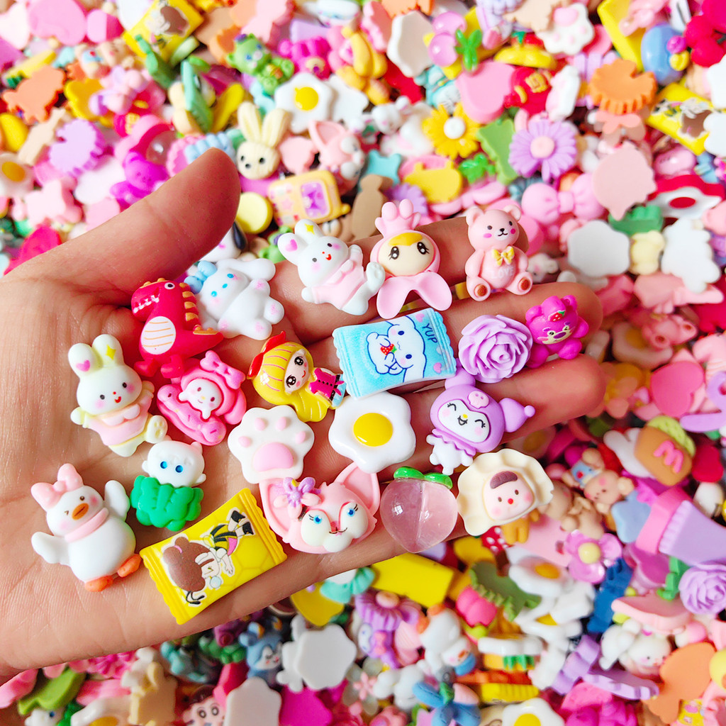 Jual 100pcs Grosir Resin Sanrio Labubu Kartun Lucu Mix Random Paket ...