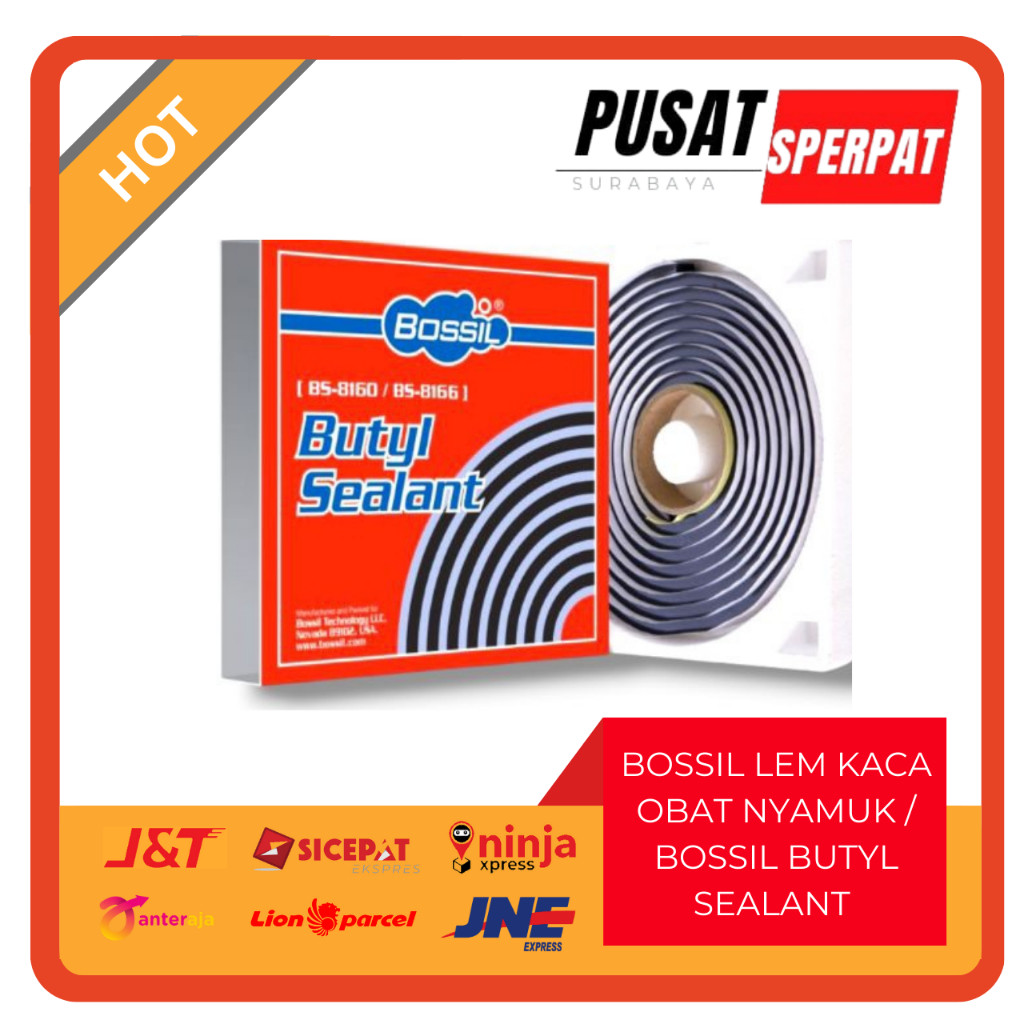 Jual BOSSIL - bossil bosil lem kaca obat nyamuk butyl sealant (harga ...