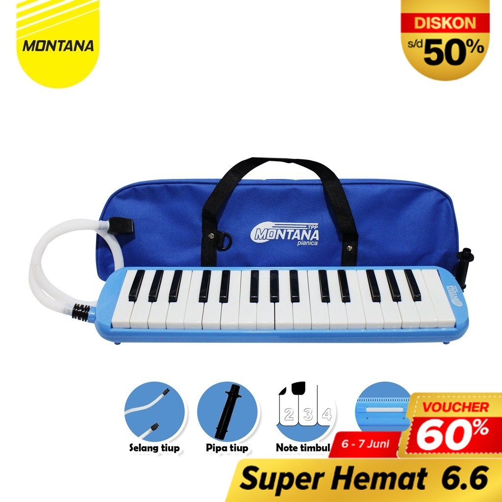 Jual MONTANA Pianika Set Alat Tiup Musik 42.2x10.3x5 Cm Keyboard Music ...