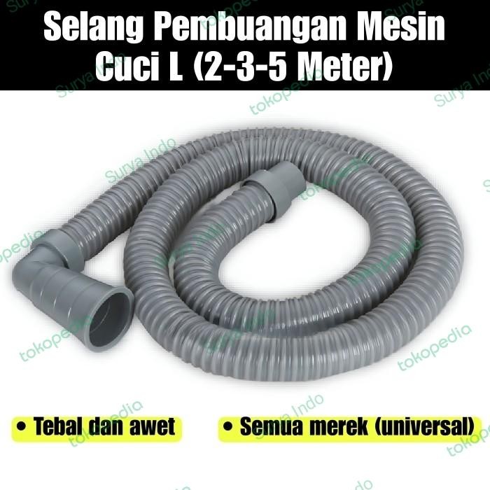 Jual SELANG PEMBUANGAN MESIN CUCI 2 3 5 METER BENTUK L UNIVERSAL 1 2 ...