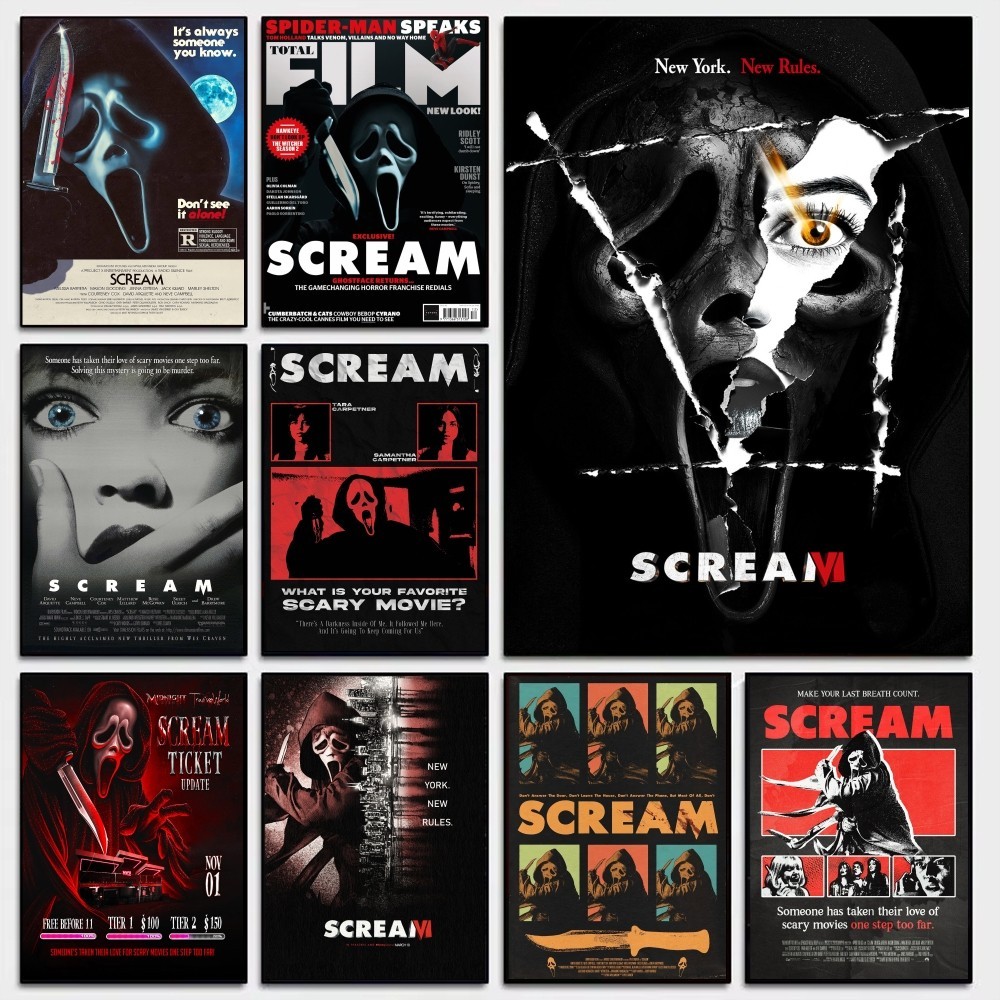 Jual Movie S-Scream Anime Posters Sticky HD Quality Wall Art Retro ...