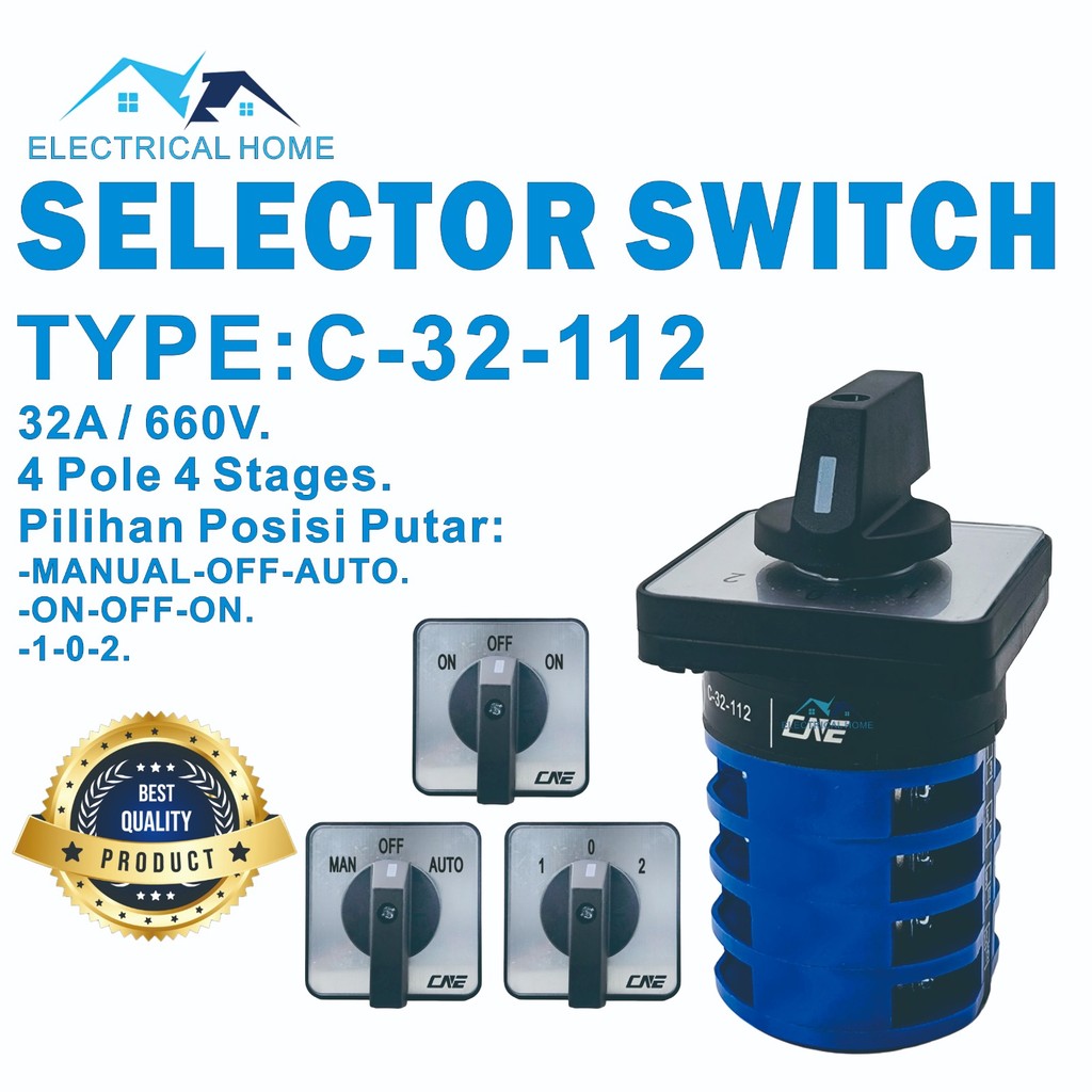 Jual Selector Switch/ Cam Switch 32A 4P | Shopee Indonesia