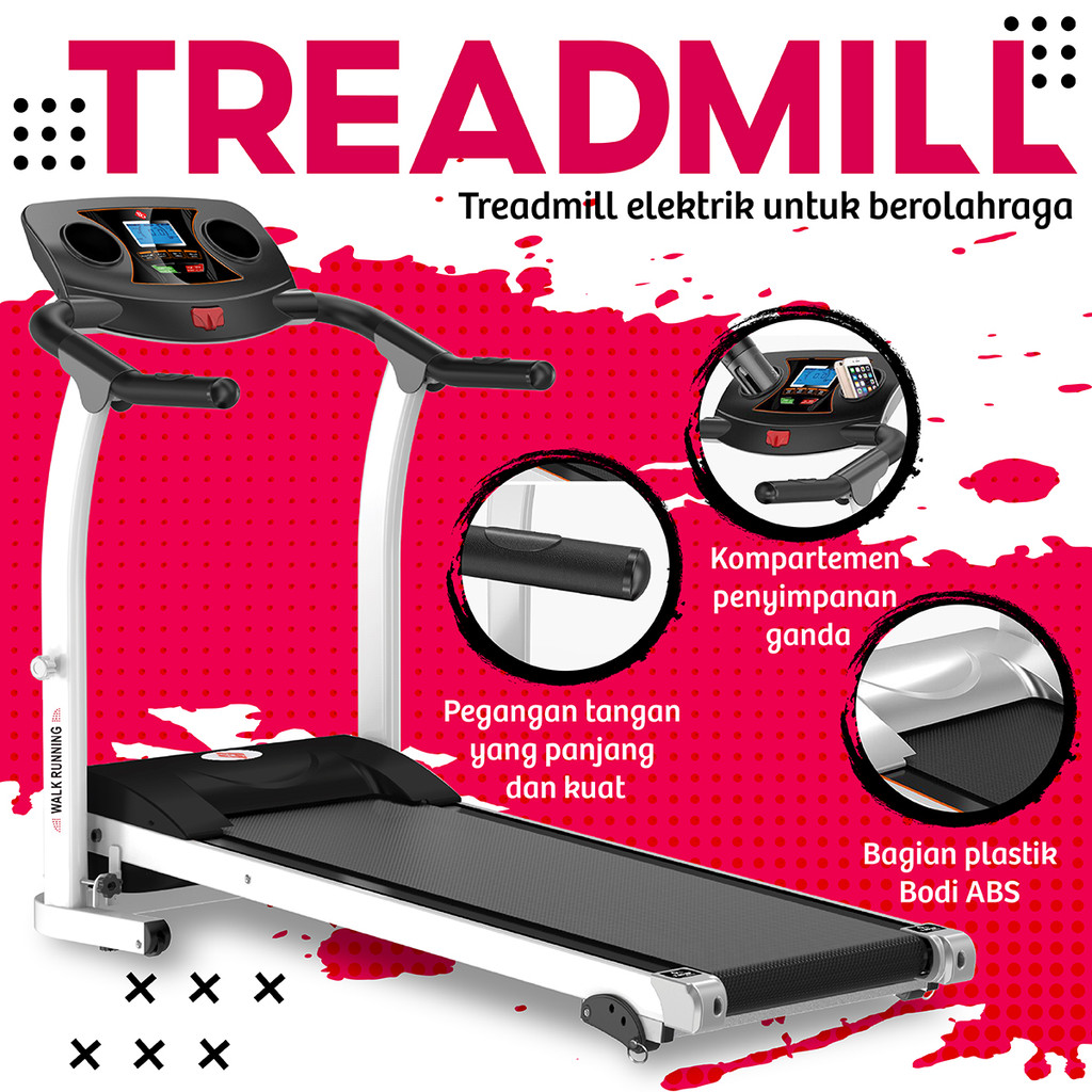 Jual Better Sport Treadmill Elektrik Treadmil Listrik Manual Walking ...